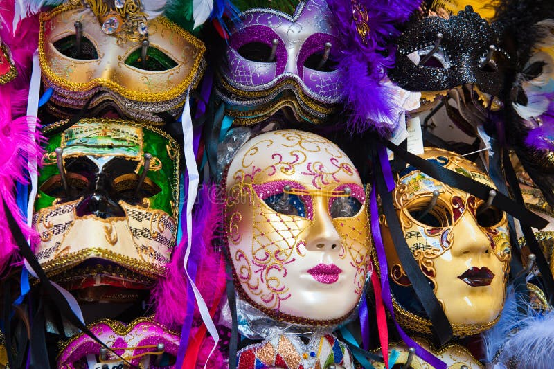Venetian Carnival Masks stock photo. Image of masks, italy - 25467996
