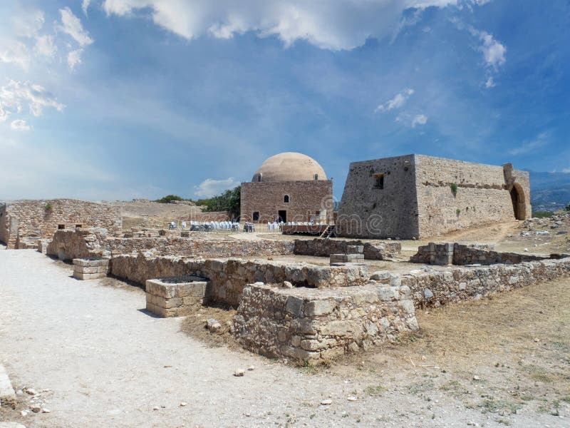 The Venetian Fortezza, Rethymnon, Crete, Greece Stock Image - Image of ...