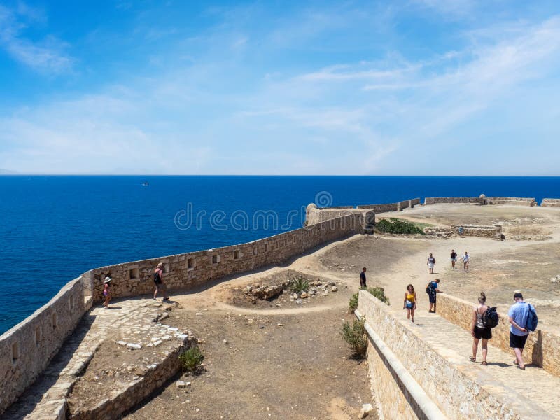 The Venetian Fortezza, Rethymnon, Crete, Greece Editorial Stock Photo ...