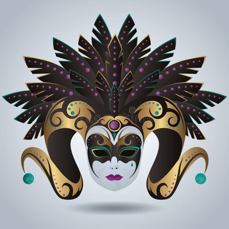 Venetian Mask. Vector Illustration Decorative Design Stock Vector ...