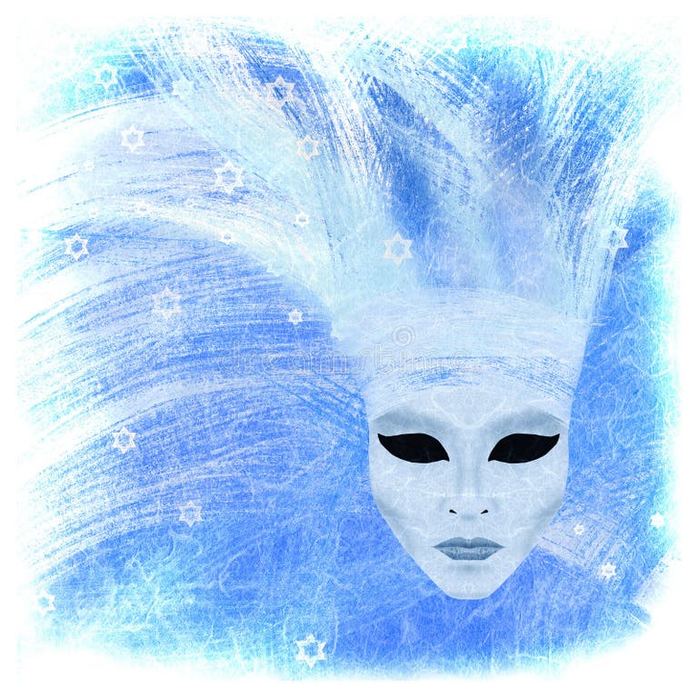 Venetian mask - winter stock image. Image of winter, snow - 2016065