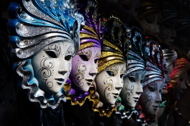 Venetian masks stock image. Image of carnival, luxurious - 6560833