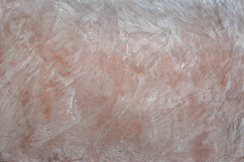 Venetian Plaster with Marble Effect, Scuff Pattern in Warm Terracotta ...