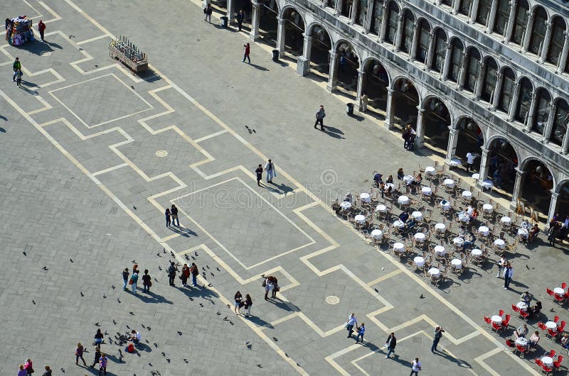 Venetian San Mark S Square Seen Editorial Photo - Image of overhead ...