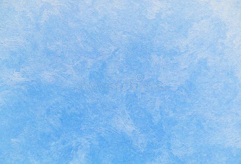 Venetian Stucco of Blue Color with White Stains. Background and Texture ...