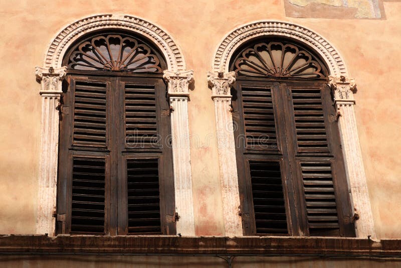 Venetian windows stock photo. Image of venetian, orange - 46177598