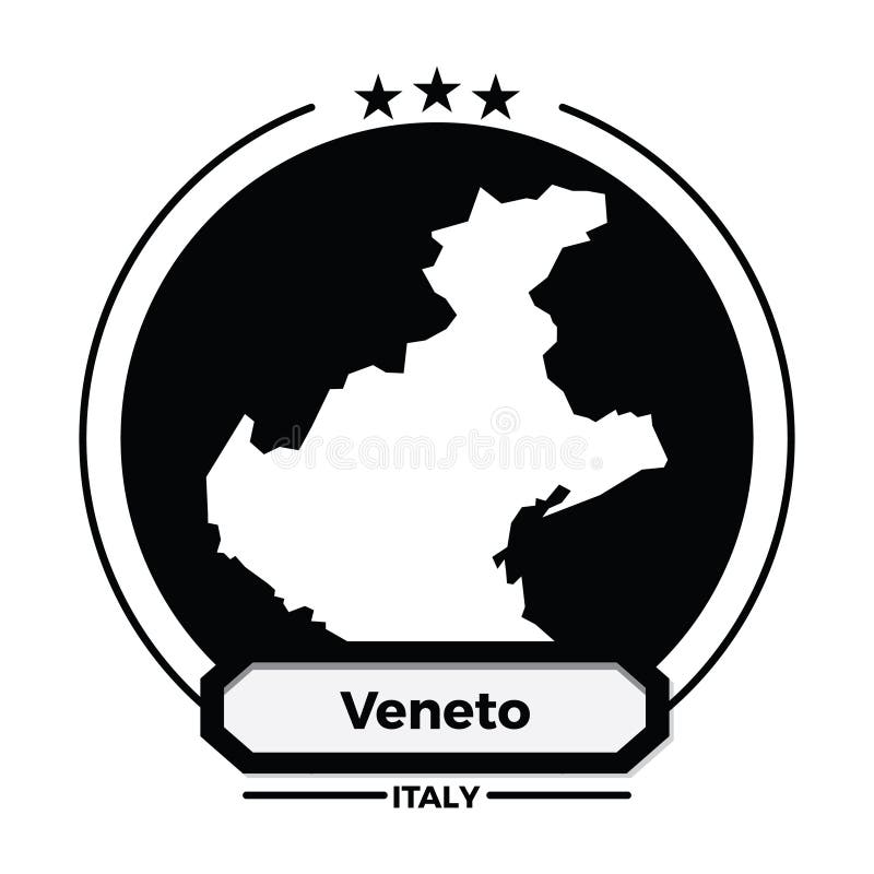 Veneto on Italy Map. Vector Illustration Decorative Design Stock ...