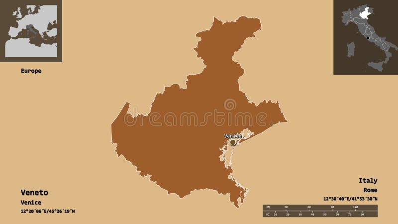 Veneto, Region of Italy,. Previews. Pattern Stock Illustration ...