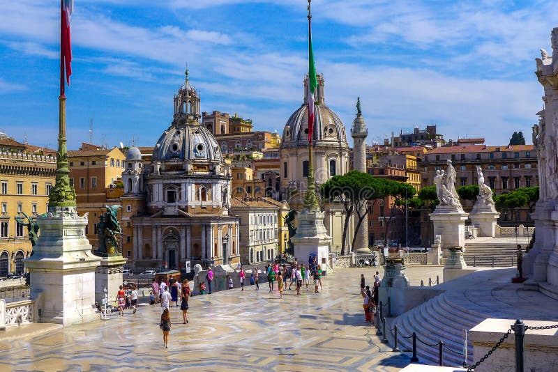 Venezia s square in Rome editorial image. Image of chapels - 92480645