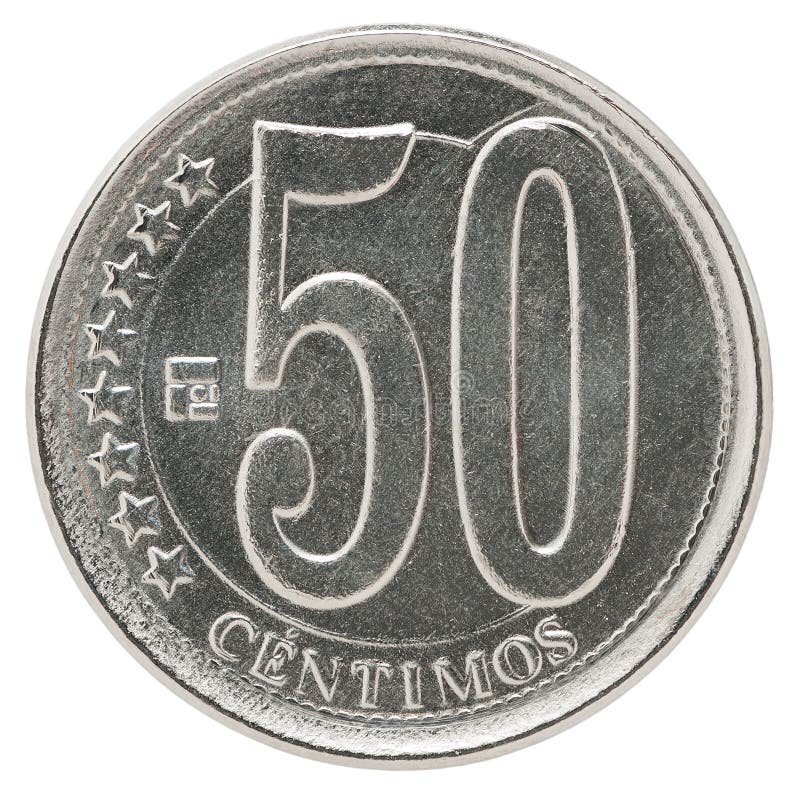 Venezuela centimos coin stock photo. Image of south, closeup - 88824570