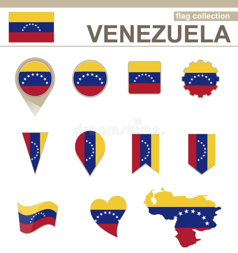 Venezuela Flag on a Flag Stand Stock Vector - Illustration of latin ...