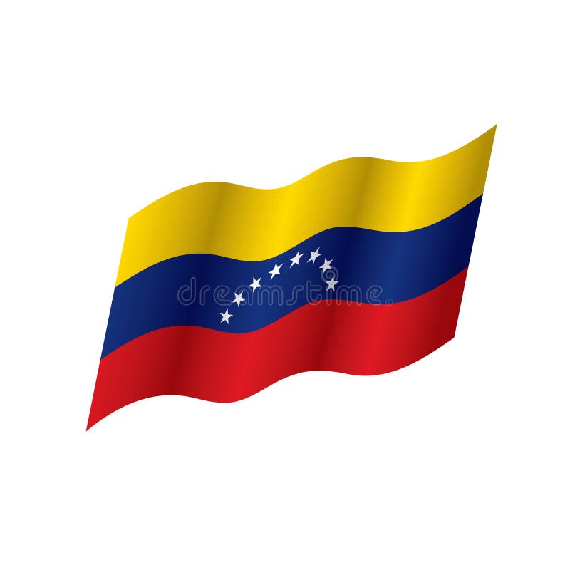 Venezuela Flag, Vector Illustration on a White Background Stock Vector ...