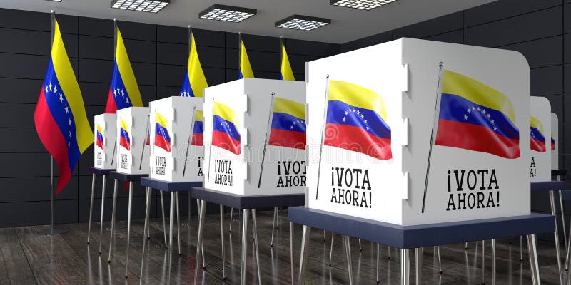 Venezuela - Voting Booths - Election Concept Stock Illustration ...