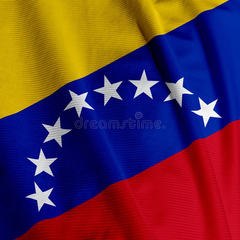 Venezuelan Flag Closeup stock image. Image of macro, south - 4870951