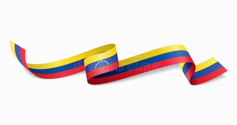 Venezuelan Flag Wavy Abstract Background. Vector Illustration. Stock ...