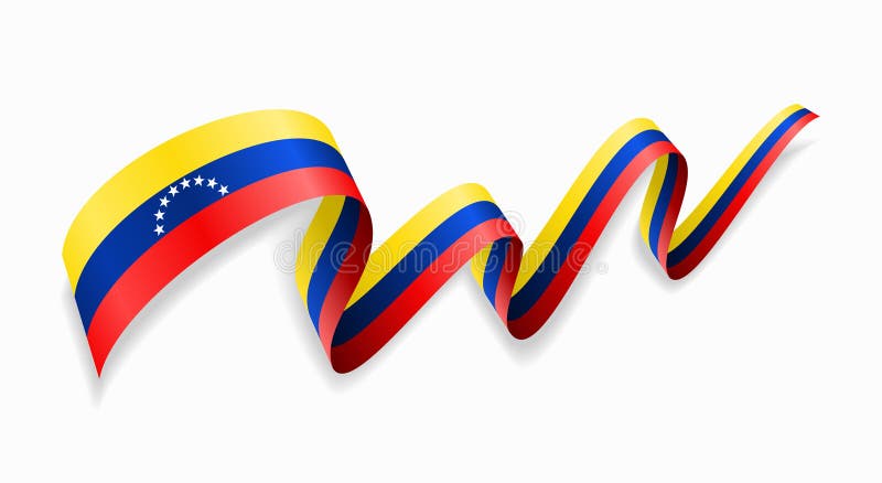Venezuelan Flag Wavy Abstract Background. Vector Illustration. Stock ...