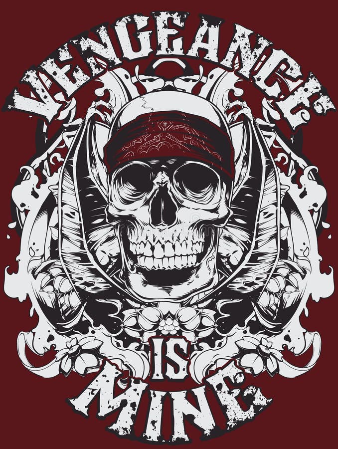 Vengeance is mine stock vector. Illustration of gang - 88749429