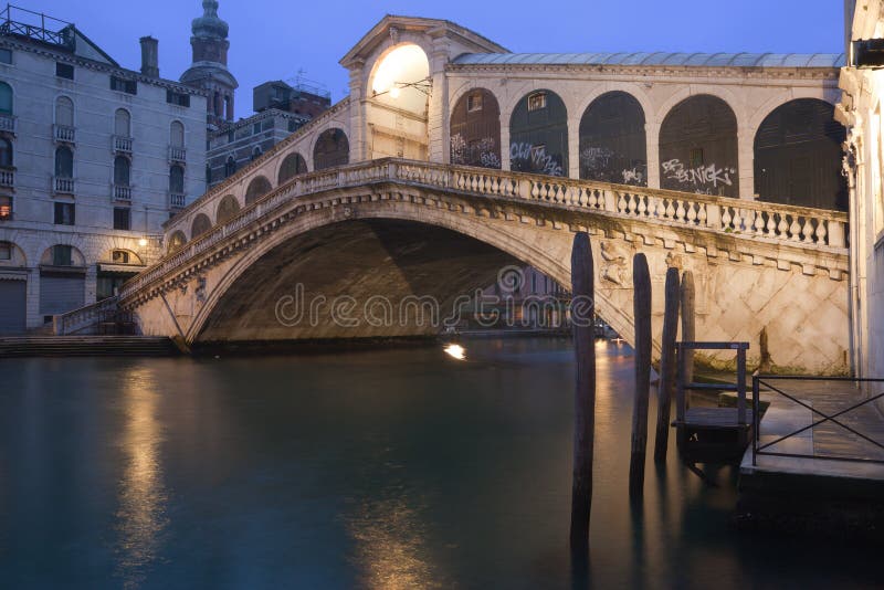 Dark Alley in Venice with a Silhouette of a Woman Stock Photo - Image ...