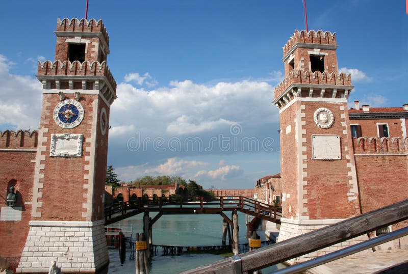 Venice Arsenal stock image. Image of facade, romantic - 24685939