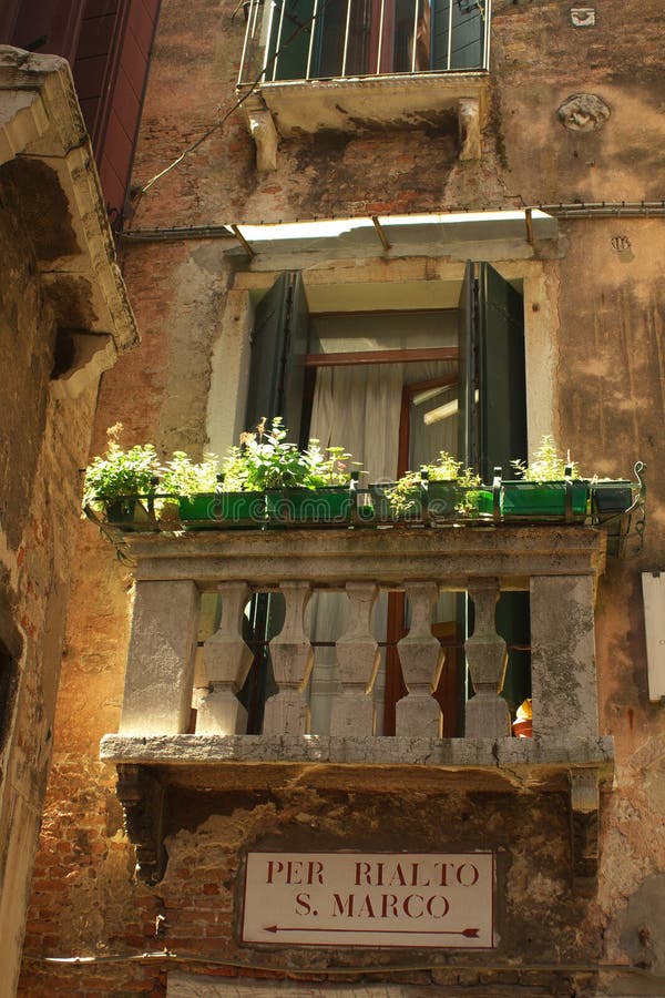 Venice balcony structure stock image. Image of home, porch - 3139633