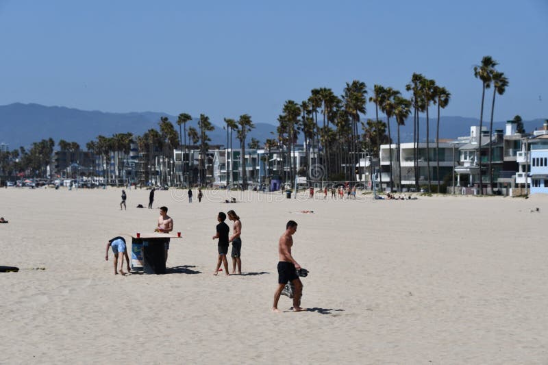 Venice Beach and Boardwalk in California Editorial Stock Image - Image ...