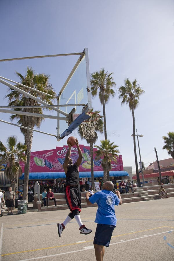 Venice Beach Hoops 5 editorial image. Image of basket - 4574315