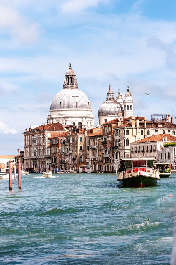 Venice Boat Traffic on Main Canal, Italy Editorial Image - Image of ...