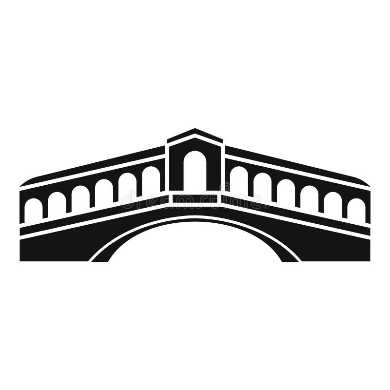 Venice Bridge Icon, Simple Style Stock Vector - Illustration of ...