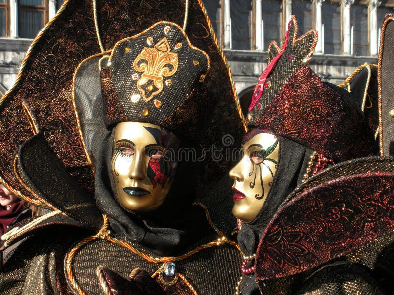 Fantastic Gothic Mask in Venice Carnival Editorial Stock Image - Image ...