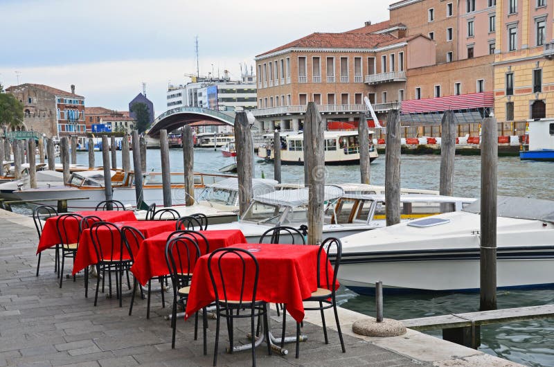 Venice: channel terrace stock image. Image of italia - 21989925