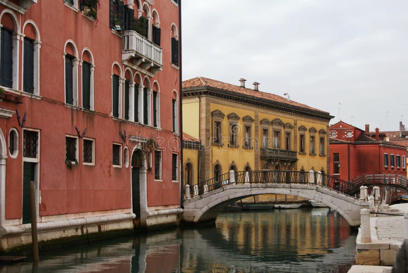 Venice Colors 1 stock image. Image of morning, calm, bridge - 29278393