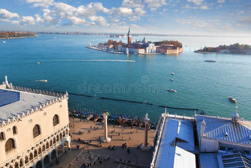 Venice with Doge Palace in Italy Stock Photo - Image of coast, italian ...