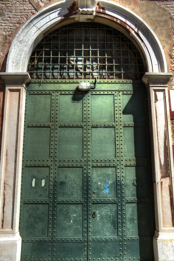 Venice Door stock photo. Image of historical, green - 104415062