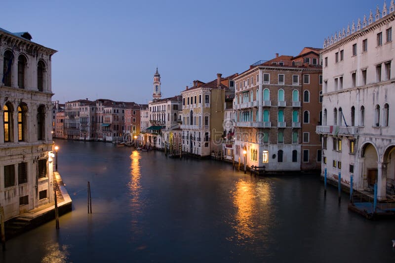 Venice at dusk stock photo. Image of gondola, italy, majestic - 42911880