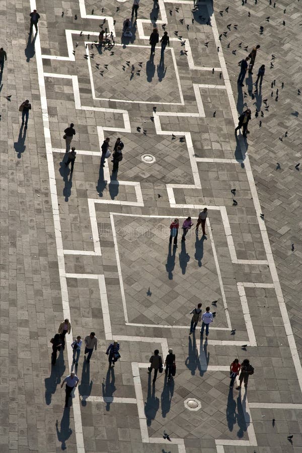 Venice, Famous Marcus Place with People Stock Photo - Image of stone ...