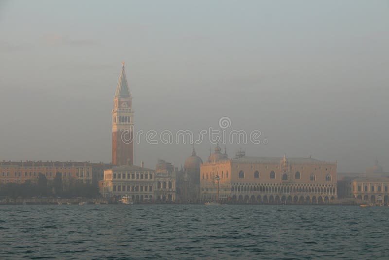 The Venice in fog stock image. Image of mediterranean - 48179899