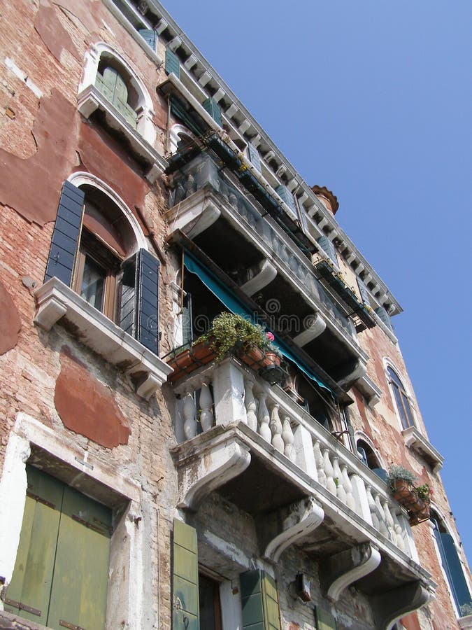 Venice house stock image. Image of flowers, building - 14219935