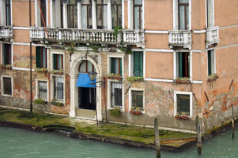 Venice, the House on the Corner Stock Photo - Image of travel, greens ...