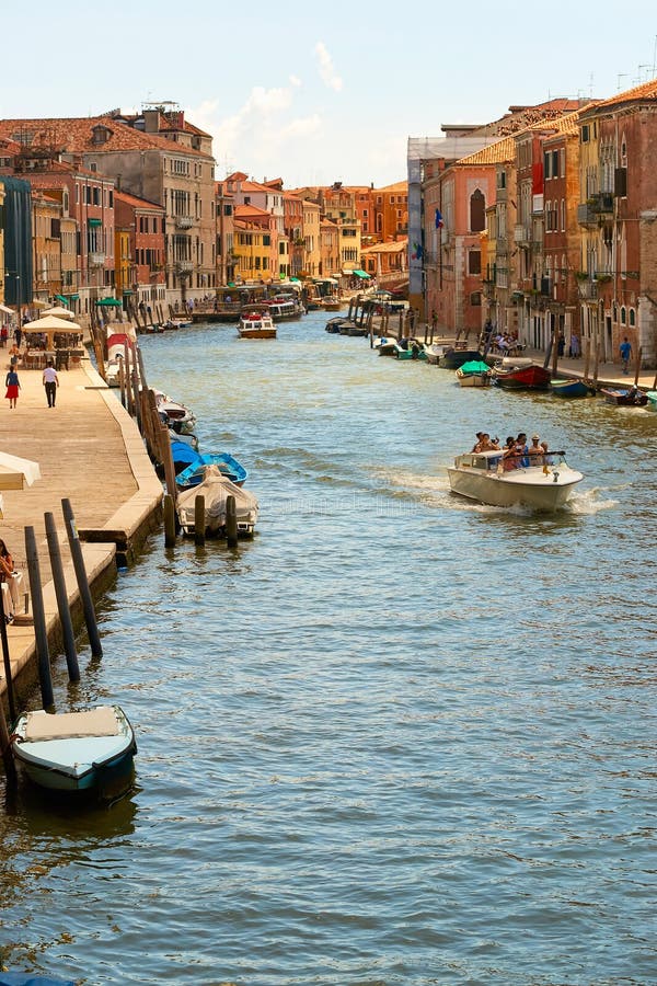Venice, Italy - August 14, 2017: Water Channels of Venice. Editorial ...