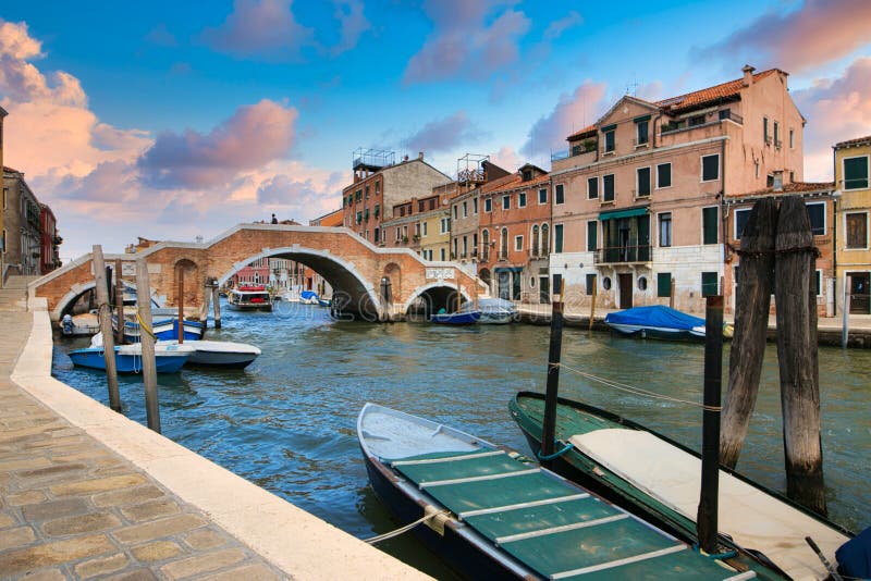 Venice, Italy - August 14, 2017: Water Channels of Venice Editorial ...