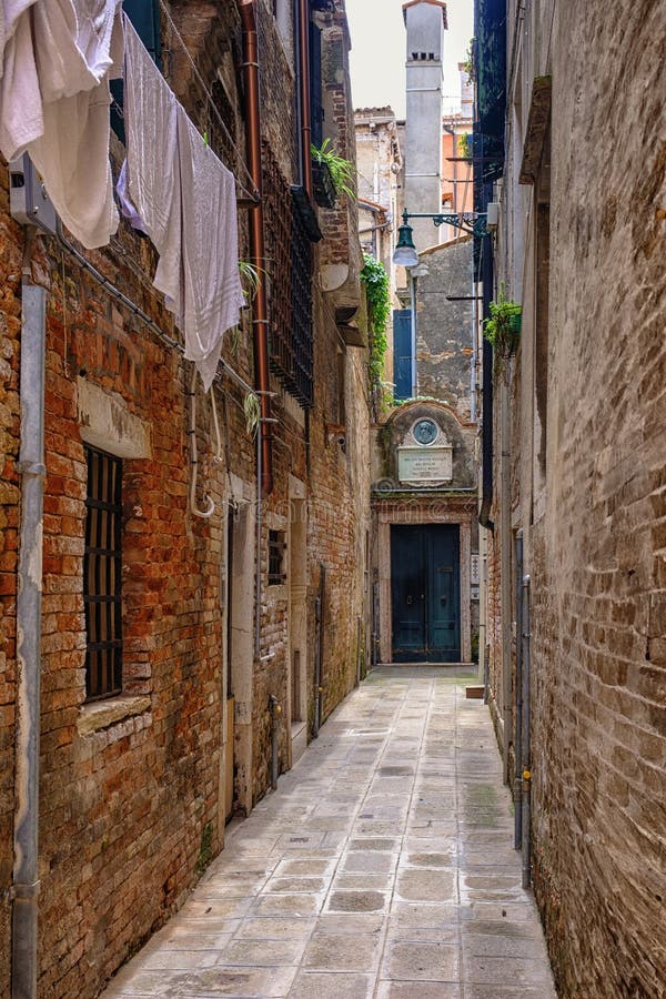 Venice, Italy - June 22, 2023: Narrow Streets of Venice Stock Image ...