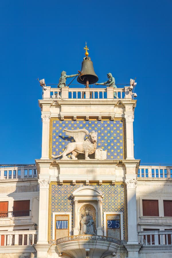 St Mark s clock tower editorial photography. Image of bell - 297448257