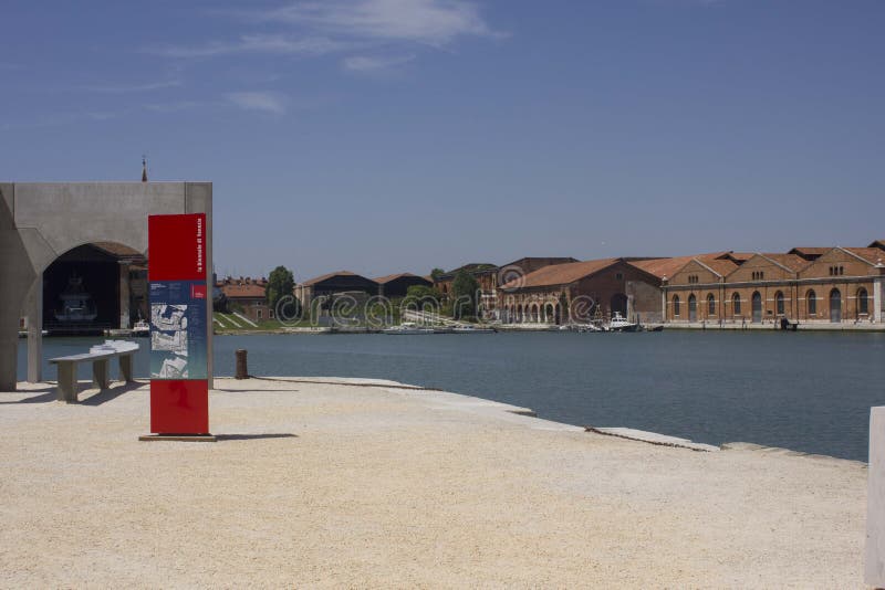 Inside the Venice Arsenale Complex during the Architecture Biennale in ...