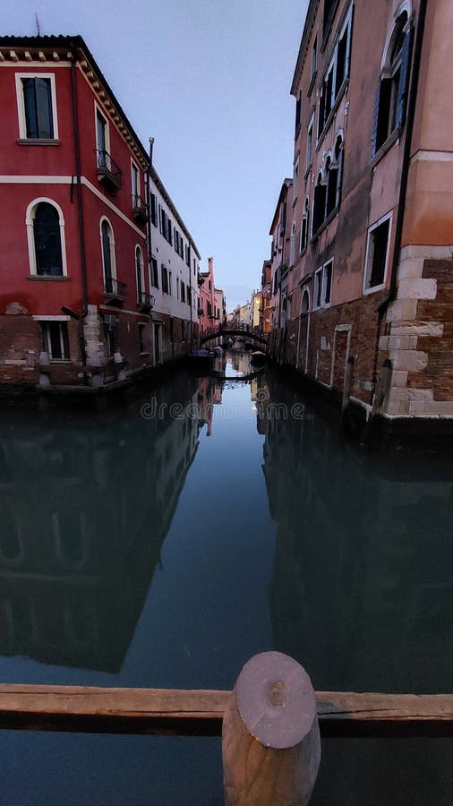 Venice Italy Old Canal Postcard Stock Photo - Image of canal, postcard ...