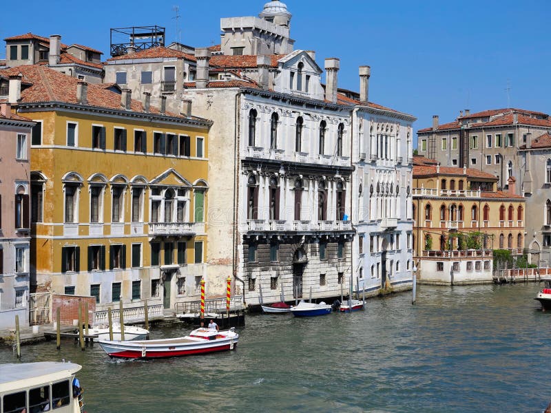 20.06.2017, Venice, Italy: View of Historic Buildings and Canals ...