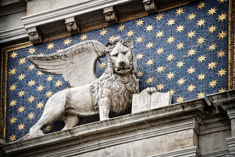Venice - the Lion of Saint Mark Stock Image - Image of venetian, venice ...