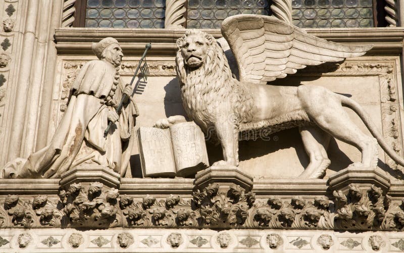 Venice - lion of st. Mark stock photo. Image of christianity - 18734968