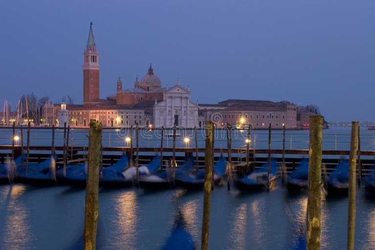 Venice Maggiore Dusk stock image. Image of italia, city - 628499
