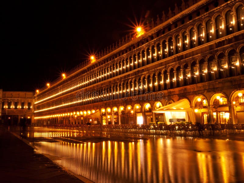 Venice by night, Italy stock image. Image of city, night - 30049247