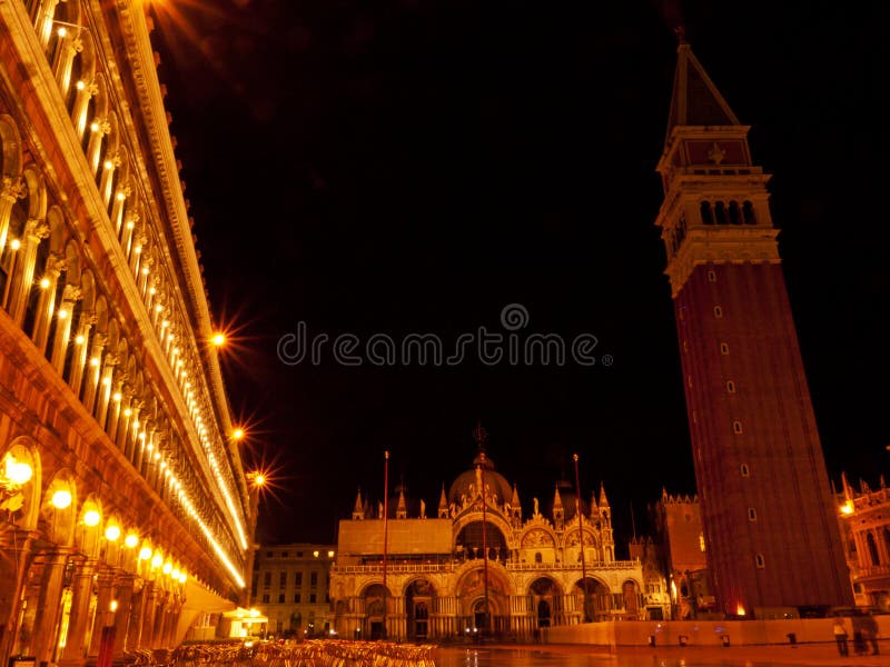 Venice by night, Italy stock image. Image of italian - 30049279